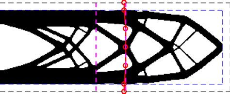 cantilever beam with variable minimum length scale control of