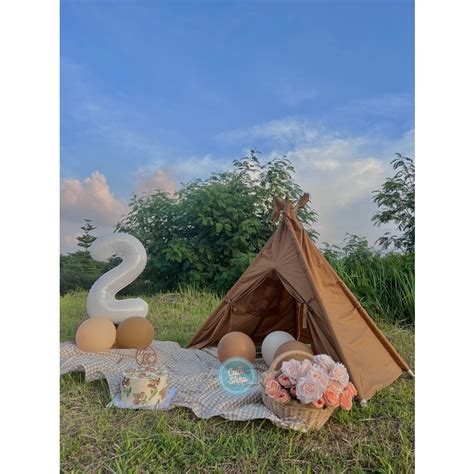 Jual Tikar Kain Piknik Estetik Kekinian Motif Kotak Kotak Gingham