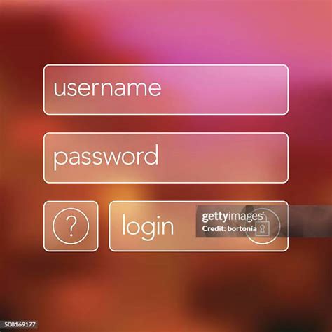 20 Username And Password Icon High Res Illustrations Getty Images