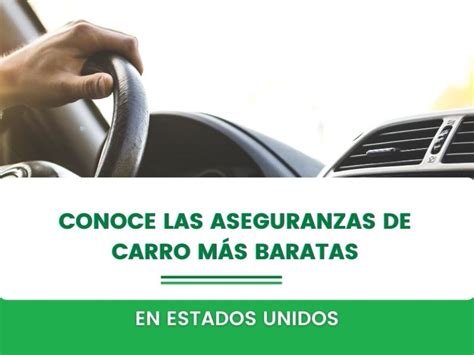 Cual Es La Aseguranza Mas Economica Seguros De Coche Baratos
