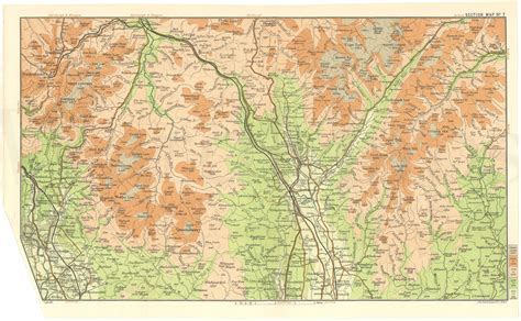 Scotland C 1910 Section Map 07 Lowther Hills Region Wardmaps Llc