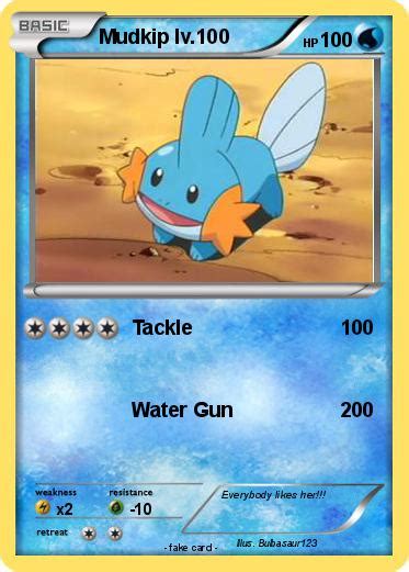 Pokémon Mudkip lv Tackle My Pokemon Card