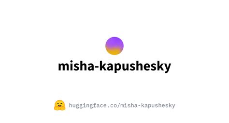 Misha Kapushesky Misha Kapushesky