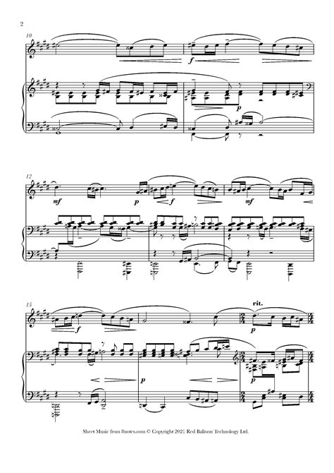 Rachmaninoff Vocalise Op No Sheet Music For Violin Notes