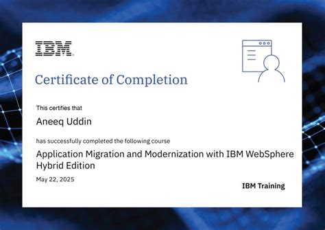 🚀 Happy To Announce That Ive Completed The Application Migration And Modernization With Ibm