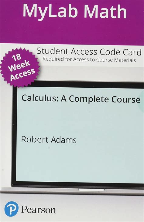 Mylab Mathematics With Pearson Etext Access Card For Calculus A