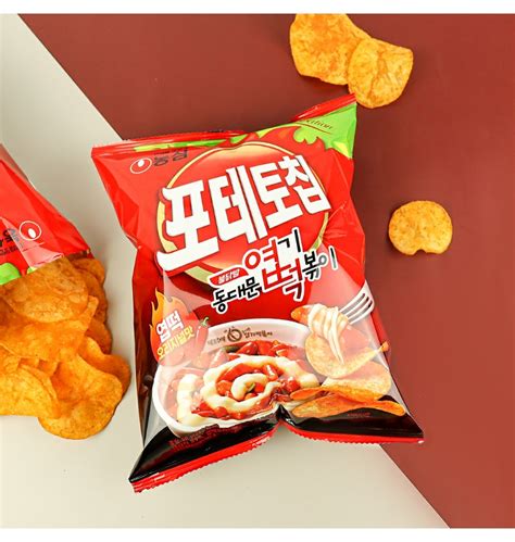 농심 포테토칩 엽떡오리지널맛 50g 감자칩 스낵 티몬