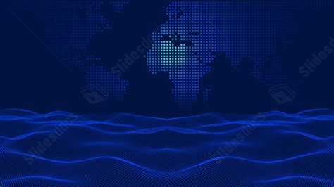 Blue Science Light Technology Intelligent Electronic Powerpoint