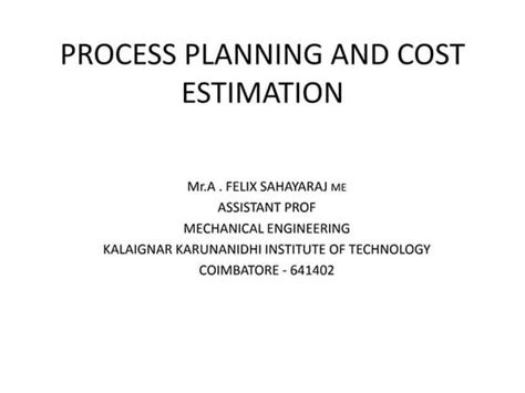Cost Calculation Of Cnc Machining Operation Ppt