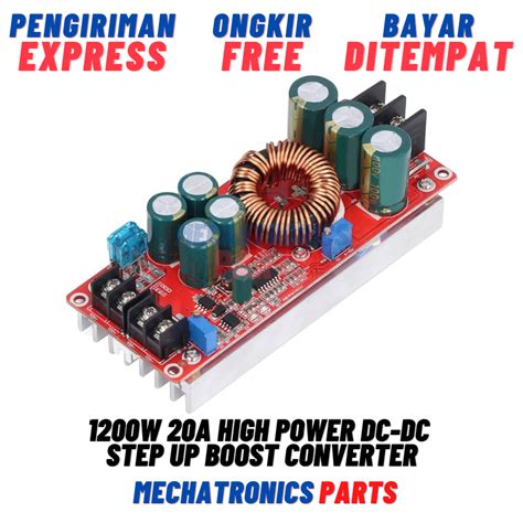 Jual 1200w 20a High Power Dc Dc Step Up Boost Converter Power Supply Module Shopee Indonesia