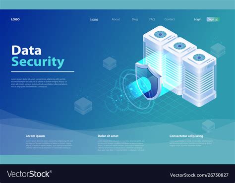 Database Protection Concept Royalty Free Vector Image