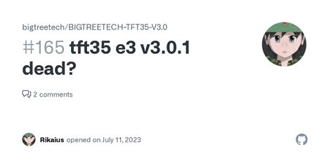 Tft35 E3 V3 0 1 Dead · Issue 165 · Bigtreetech Bigtreetech Tft35 V3 0 · Github