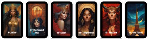 Beautiful Faces Vol 4 Tarot Deck Of Major Arcana {ladies Only