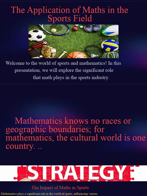 The Application Of Maths In The Sports Field Pdf Momentum Mathematics
