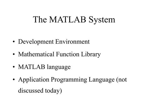 ppt introduction to matlab powerpoint presentation free download