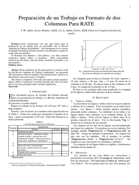 Anexo Plantilla Ieee Pdf Ecuaciones Metrología