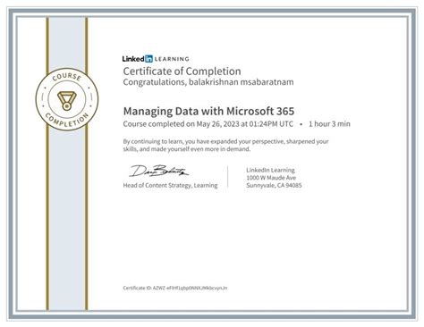 Balakrishnan Msabaratnam On Linkedin Certificate Of Completion