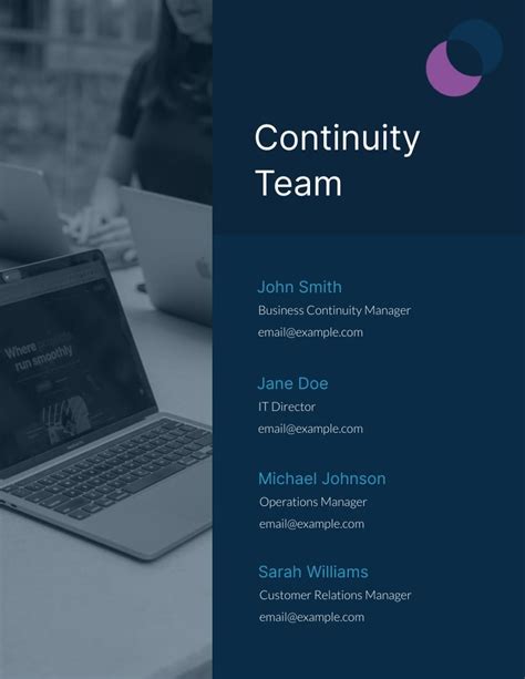 Business Continuity Plan Flow Chart Template Visme
