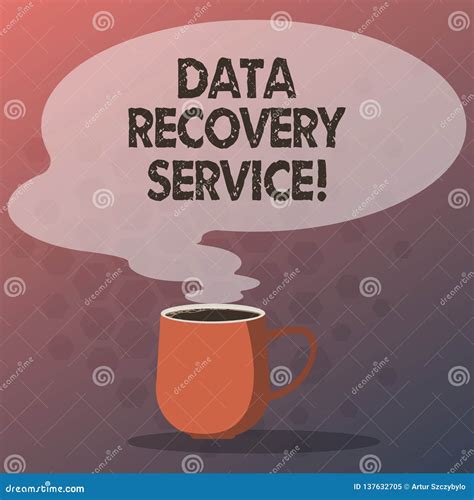 Text Sign Showing Data Recovery Service Conceptual Photo Process Of