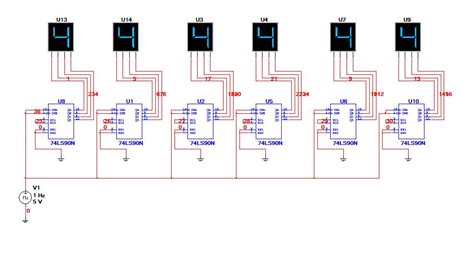 led clock schematic diagram