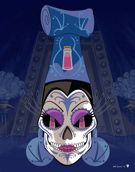 Yzma Disney Villains Sugar Skull Print 11x14 Print Etsy