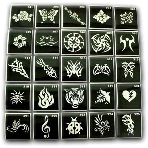 25 Three Layered Stencil Three Layered Stencil For Glue Glitter