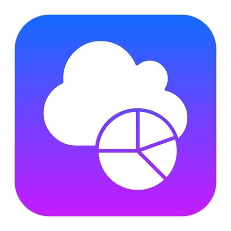 Premium Vector Cloud Statistics Icon