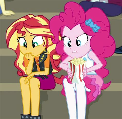 Пин на доске Pinkie Pie Sunset Shimmer Мультипликационные иллютрации