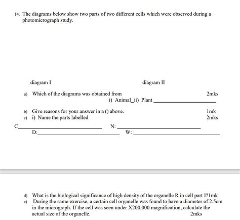 Solved 14 The Diagrams Below Show Two Parts Of Solutioninn