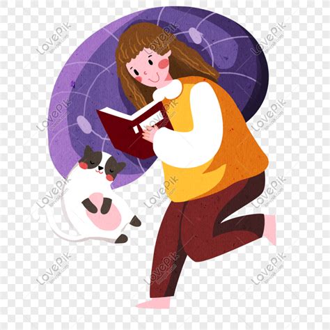 집에 사는 아름다운 아가씨 Png 일러스트 무료 다운로드 Lovepik