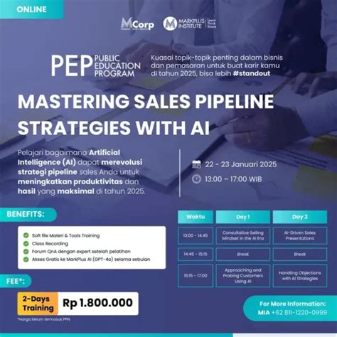 Public Education Program Mastering Sales Pipeline Strategies With Ai Markplus Institute