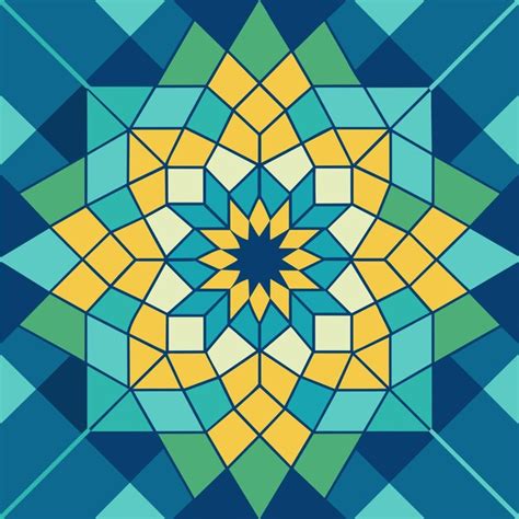 Premium Vector Mosaic Pattern Vector Illustration