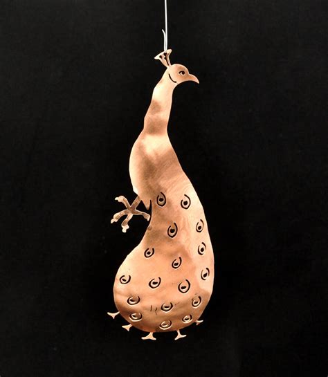 Peacock Christmas Tree Ornament By Carrie Fertig