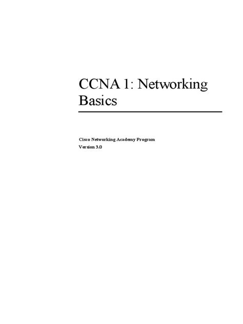 Ccna1 Pdf Pdf Cisco Certifications Ethernet