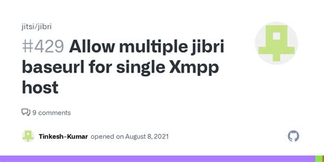 allow multiple jibri baseurl for single xmpp host · issue 429 · jitsi