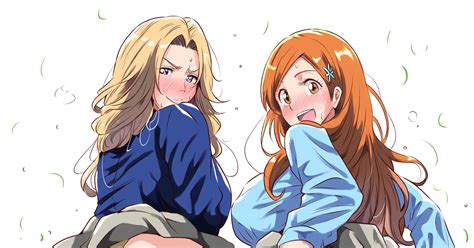 Ai生成 松本乱菊と井上織姫の縞パン ほむパンのイラスト Pixiv
