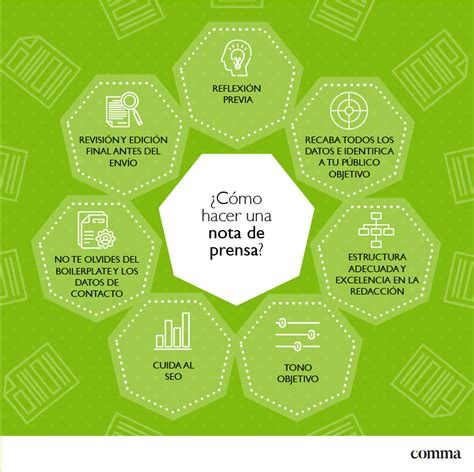 ¿cómo Hacer Una Nota De Prensa Agencia Comma
