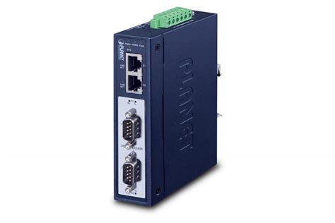 ics 2200t industrial 2 port rs232 rs422 rs485 serial device server