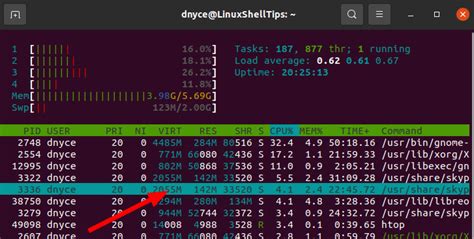 htop an interactive linux system monitor process viewer