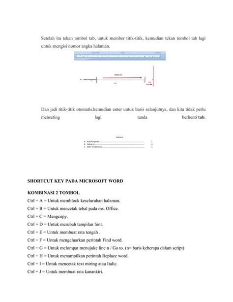 shortcut ms word pdf