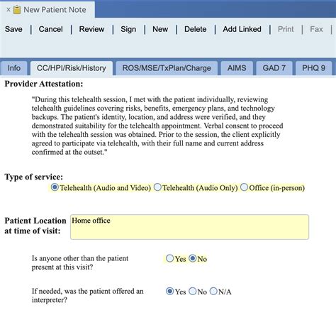 Updating A Patient Chart Initial Visit Rula Np