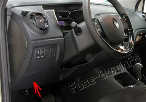 Sigortaların ve rölelerin şeması Renault Captur 2013 2019 sigorta