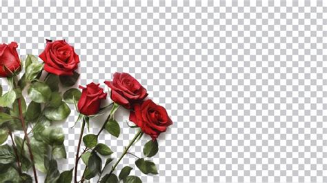 Flores Rosas Png Archivo Psd Premium