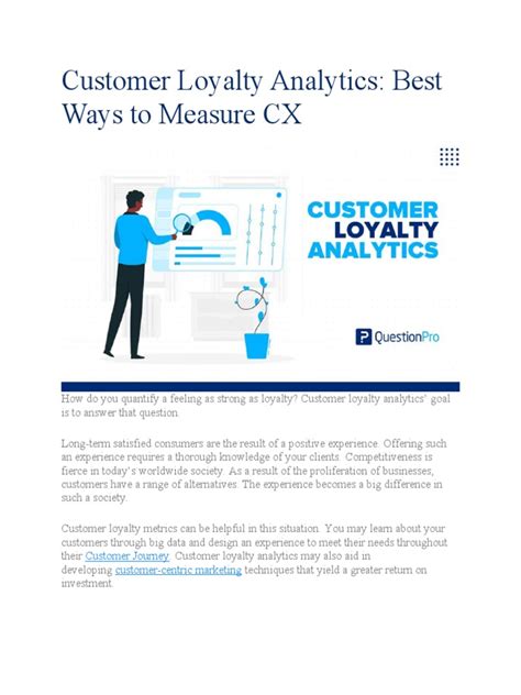 Customer Loyalty Analytics Pdf Customer Satisfaction Analytics