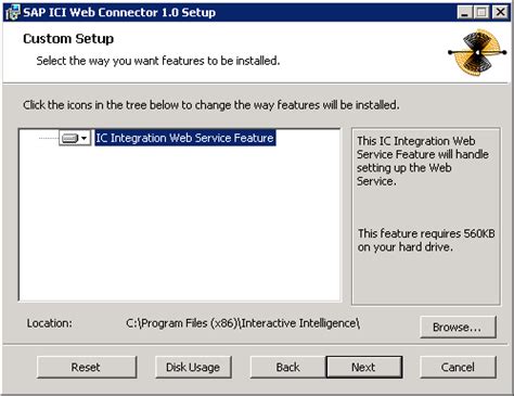 CIC Integration With SAP CRM Installation And Configuration Guide Install SAP Integration Web