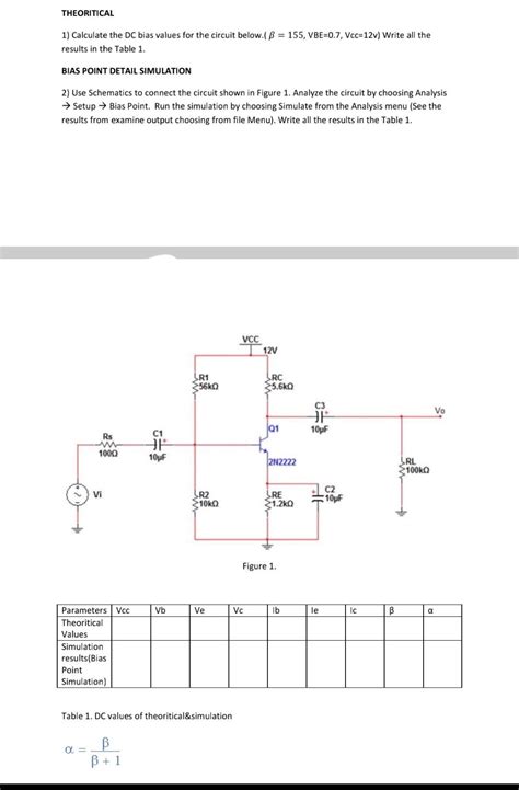 Solved Calculate The Hand Solution Vb Vc Vce Ib Ic Ie Chegg Com