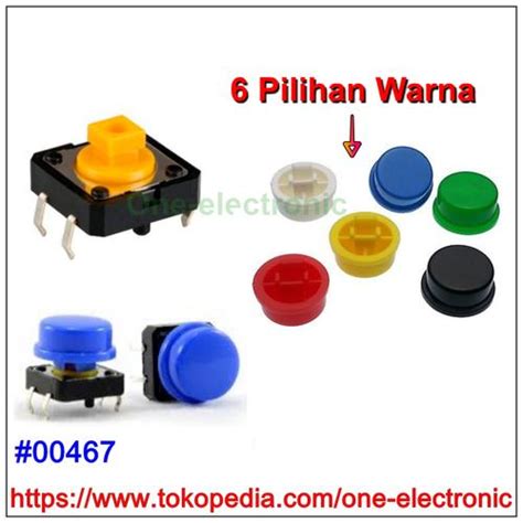 Jual Push Button Omron Type B3F Tutup Switch Keycap Tact Cap Cap