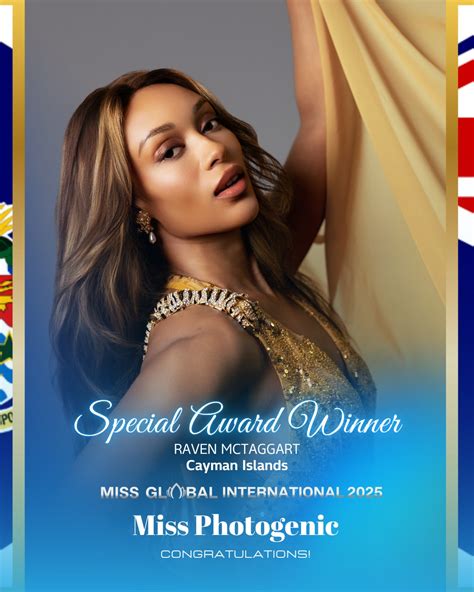 Miss Special Award Winner Raven Mctaggart 🏆 Miss Cayman Islands Is