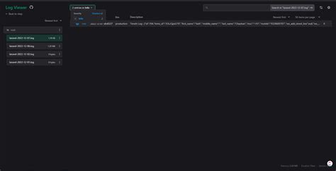 count and data mismatched · issue 168 · opcodesio log viewer · github