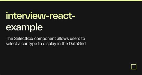 Interview React Example Codesandbox